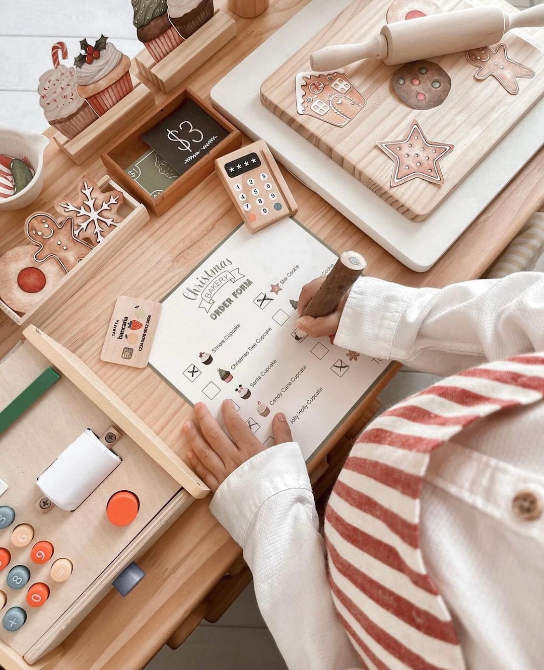 Christmas Bakery Dramatic Play Set | Christmas Pretend Play for Kids ...