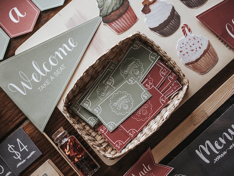 Christmas Bakery Dramatic Play Set Christmas Dramatic Play - Etsy