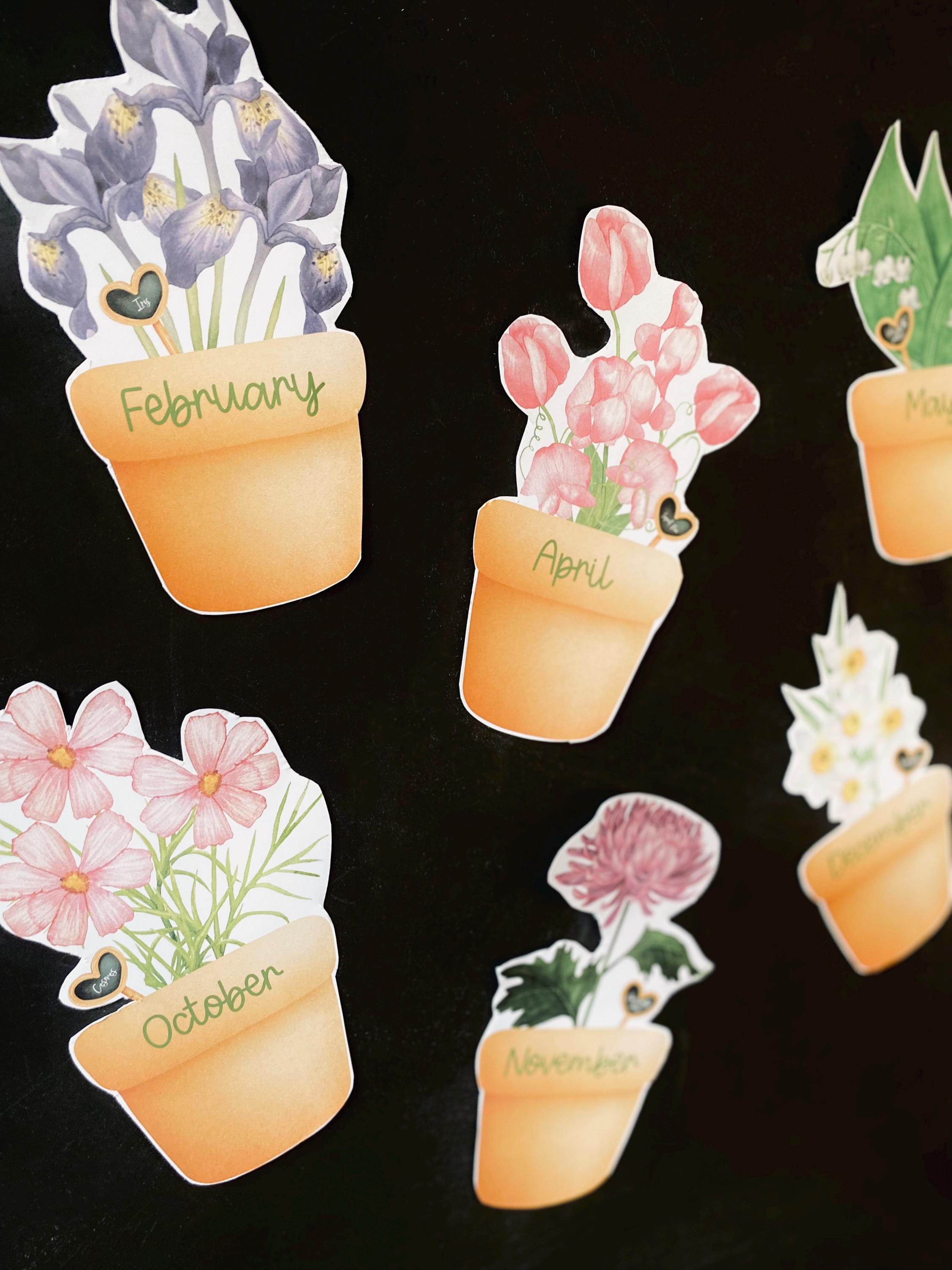 Flower Birthday Classroom Display | Printable Birthday Chart (PDF) - Etsy