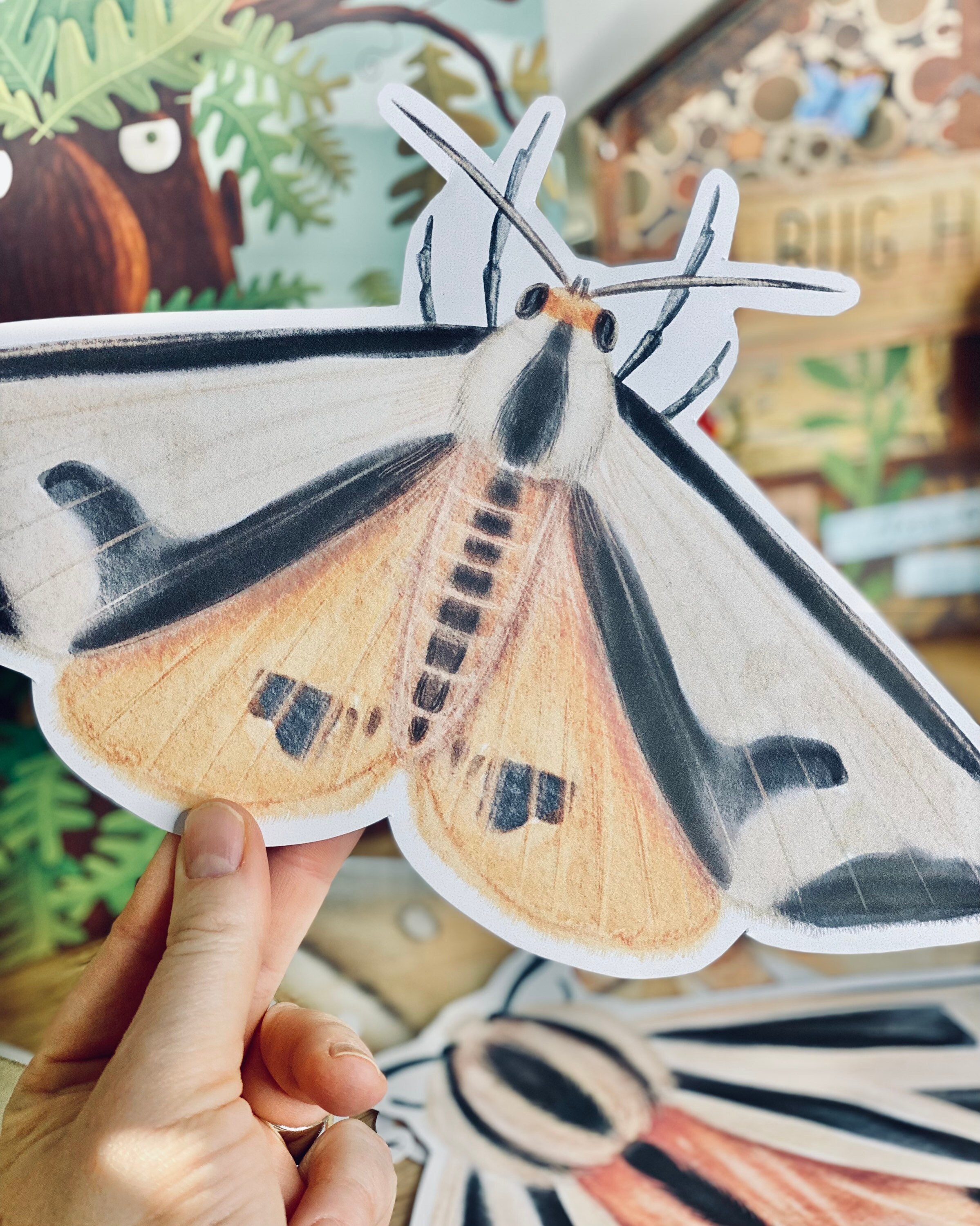 Large Moth Cut Outs Moth Wall Decor Printable Nature | Etsy