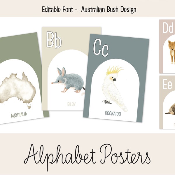 Australian Alphabet - Etsy