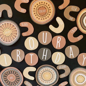 INDIGENOUS CLASSROOM Birthday Display | Birthday Chart | Multicultural ...