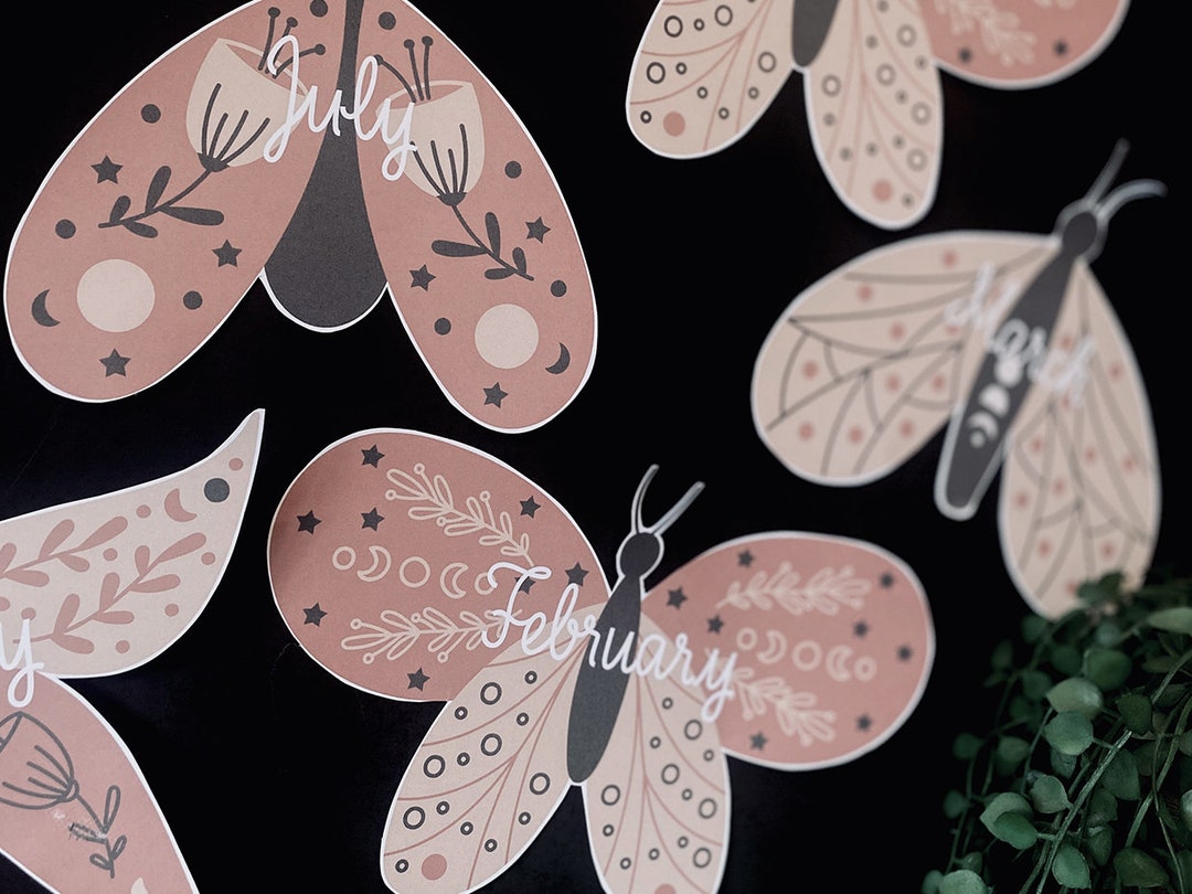 Boho Butterfly Birthday Display | Birthday Chart | Butterflies ...