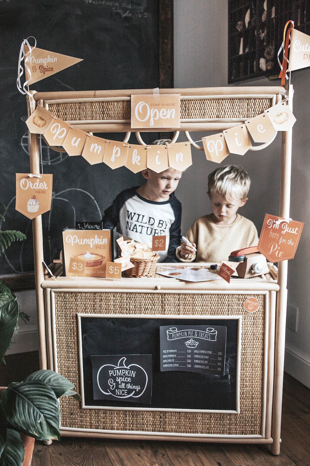 Pumpkin Pie Stand Dramatic Play Set | Thanksgiving | Dramatic Play Set ...