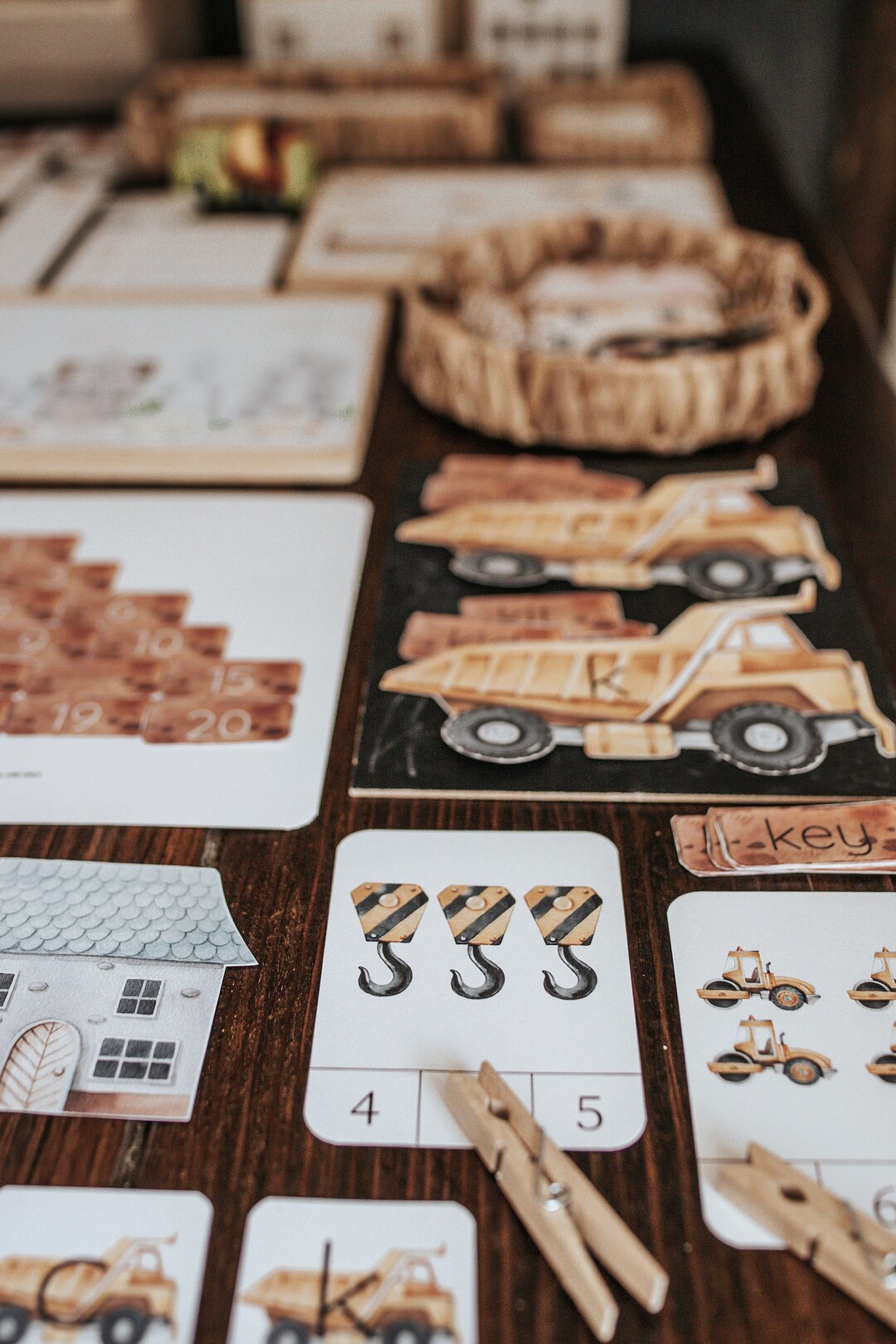Construction Morning Basket Activities, Printable, Homeschool Resources ...