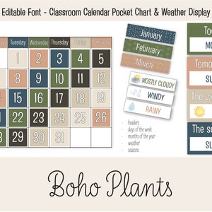 BOHO PLANTS Classroom Bundle | School Decor | Botany | Botany Themed ...