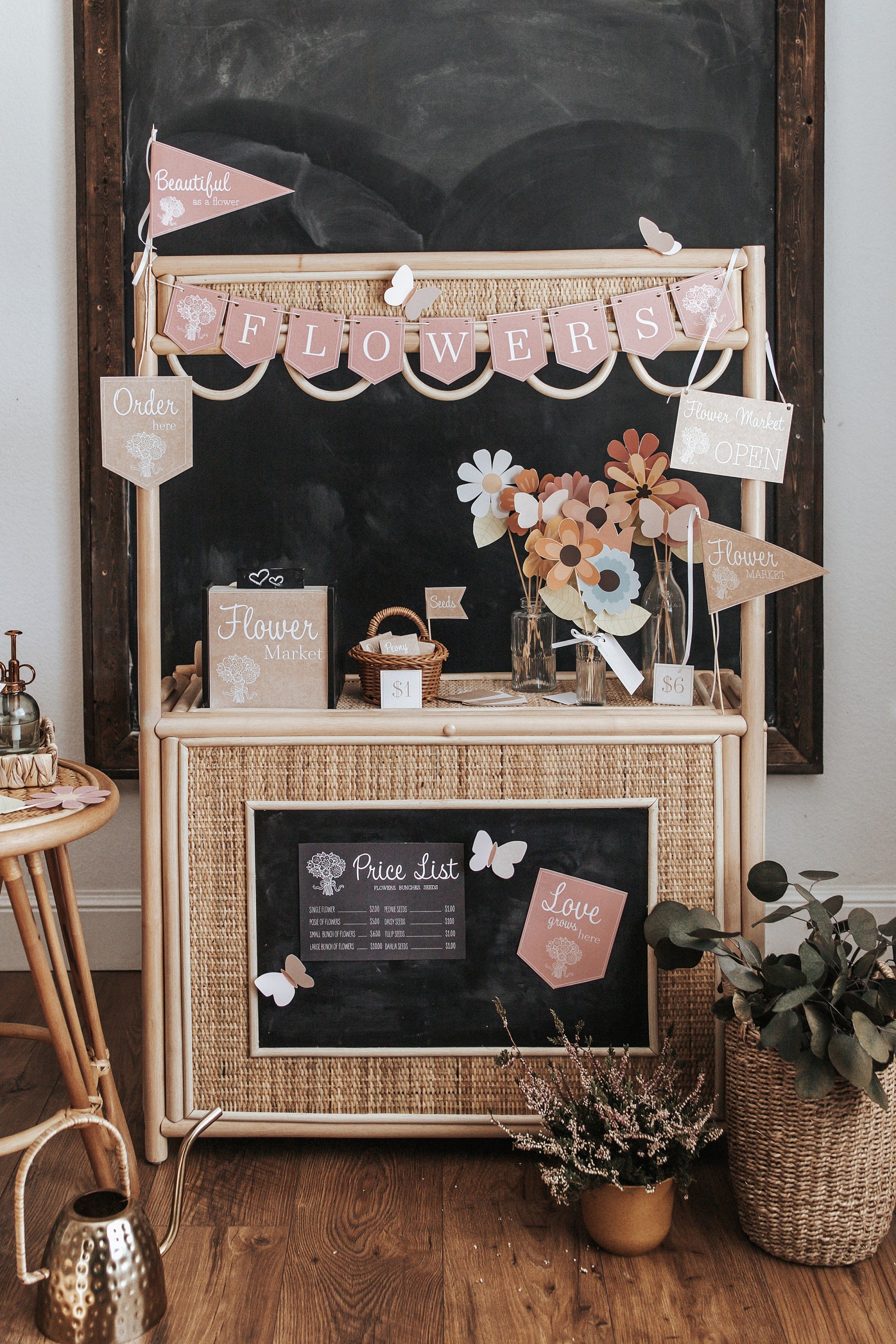 Flower Market Dramatic Play Set Dramatic Play Set Pretend - Etsy