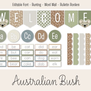 AUSTRALIAN BUSH Classroom Bundle | School Decor | Australian | Koala ...