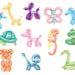 Balloon Animal Birthday Display, Birthday Chart, Balloon Printable ...