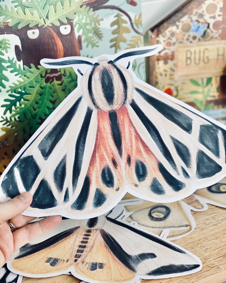 Large Moth Cut Outs, Moth Wall Decor, Printable, Nature Printables ...