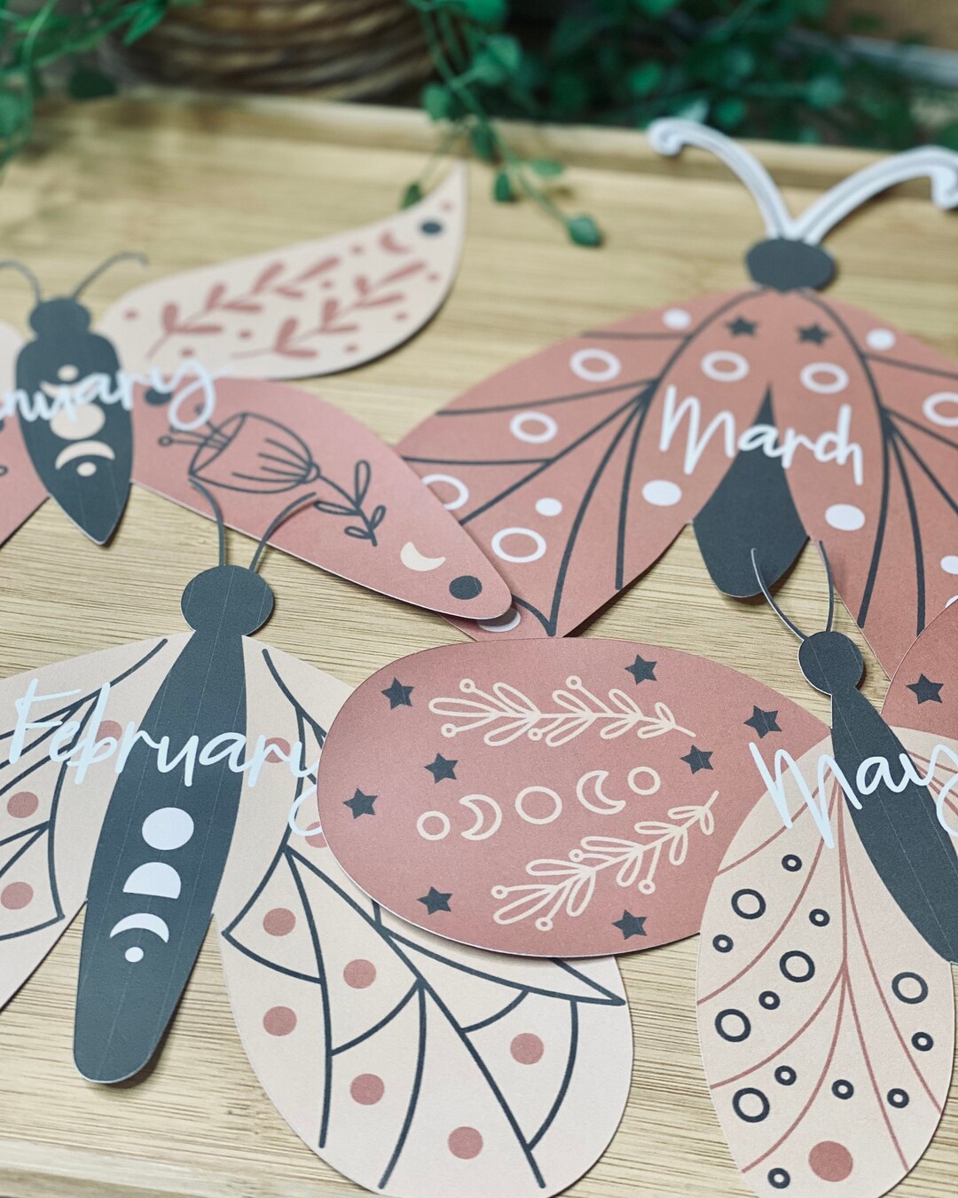 Boho Butterfly Birthday Display Birthday Chart Butterflies - Etsy
