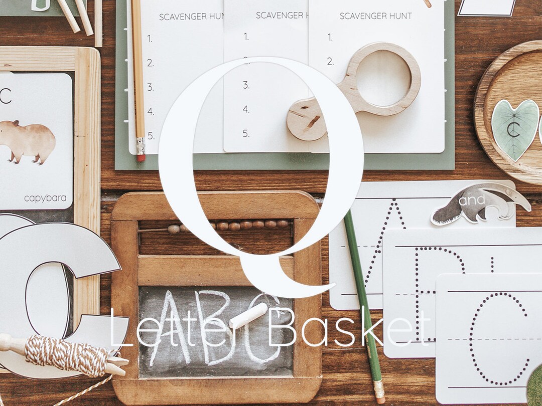 Q LETTER BASKET Q is for Quokka Alphabet Learning Preschool Alphabet ...
