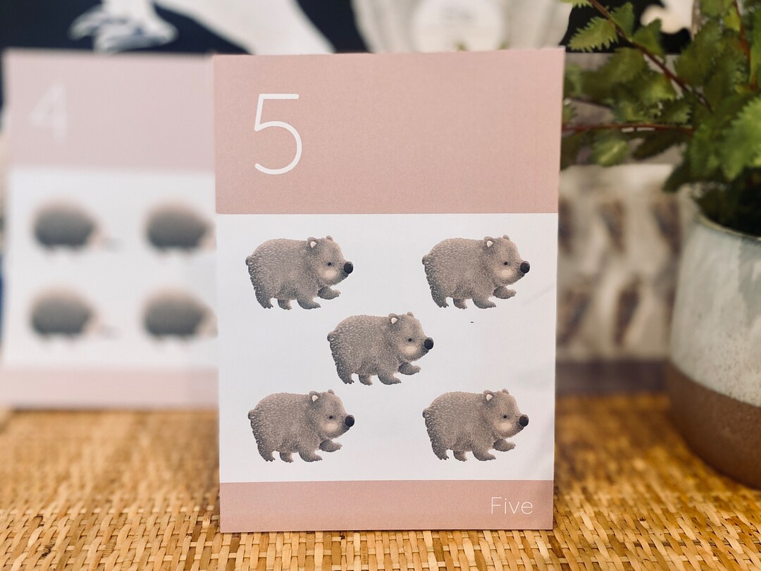 AUSTRALIAN ANIMAL Number Posters Numbers 1 20 Australian - Etsy Australia