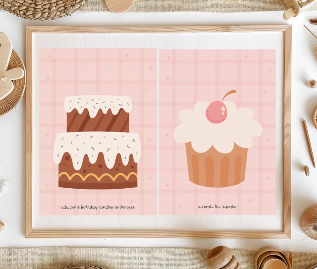 Play Dough Mats Cupcake Playdough Mats Digital Cake Download Play Dough ...