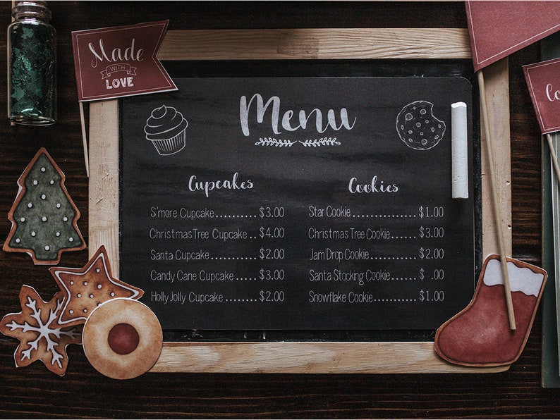 Christmas Bakery Dramatic Play Set Christmas Dramatic Play - Etsy