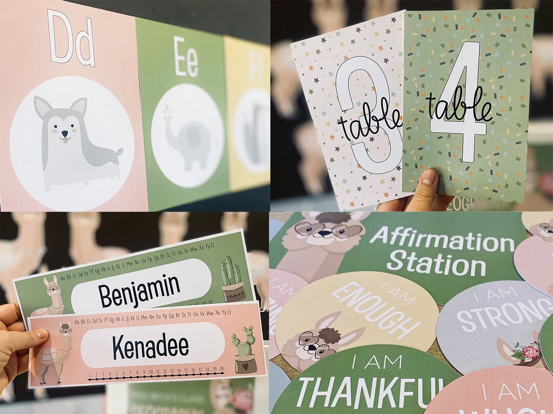 DRAMA LLAMA Classroom Bundle | School Decor | Llama Decor Classroom ...