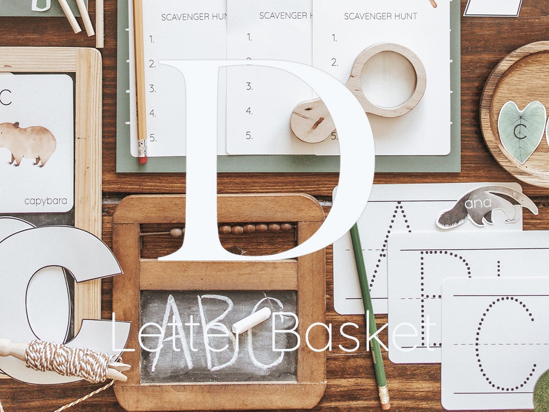 D LETTER BASKET D is for Deer Alphabet Learning Preschool Alphabet ...