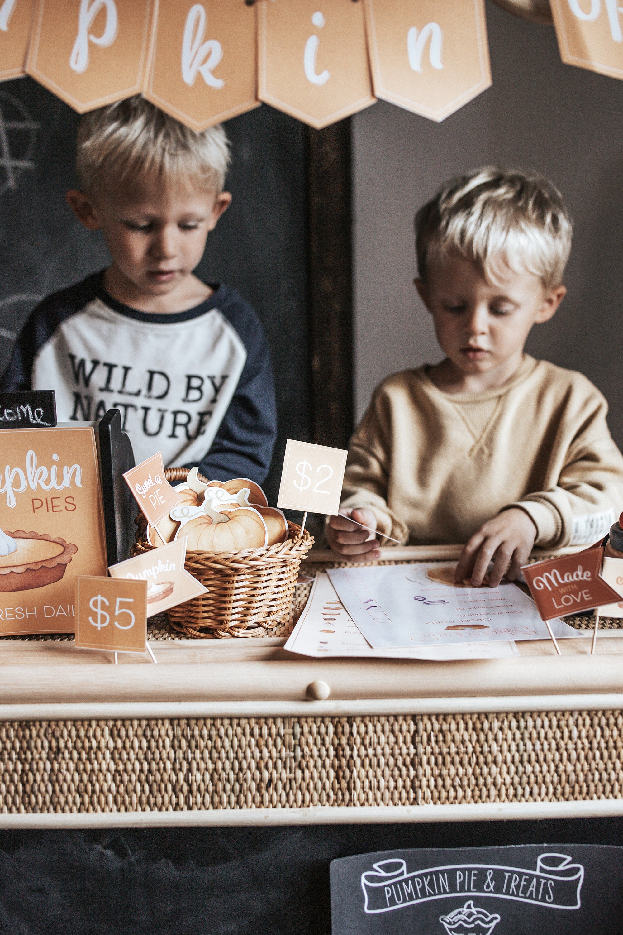 Pumpkin Pie Stand Dramatic Play Set | Thanksgiving | Dramatic Play Set ...