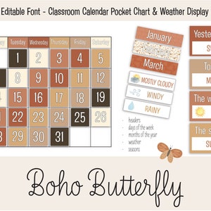 BOHO BUTTERFLY Classroom Bundle | Classroom Decor | Preschool | School ...