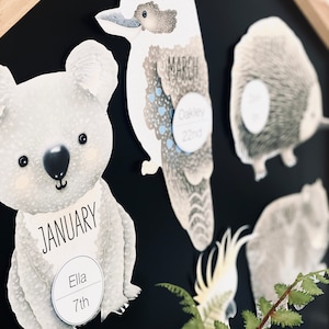 AUSTRALIAN ANIMAL Birthday Display | Birthday Chart | Australian ...