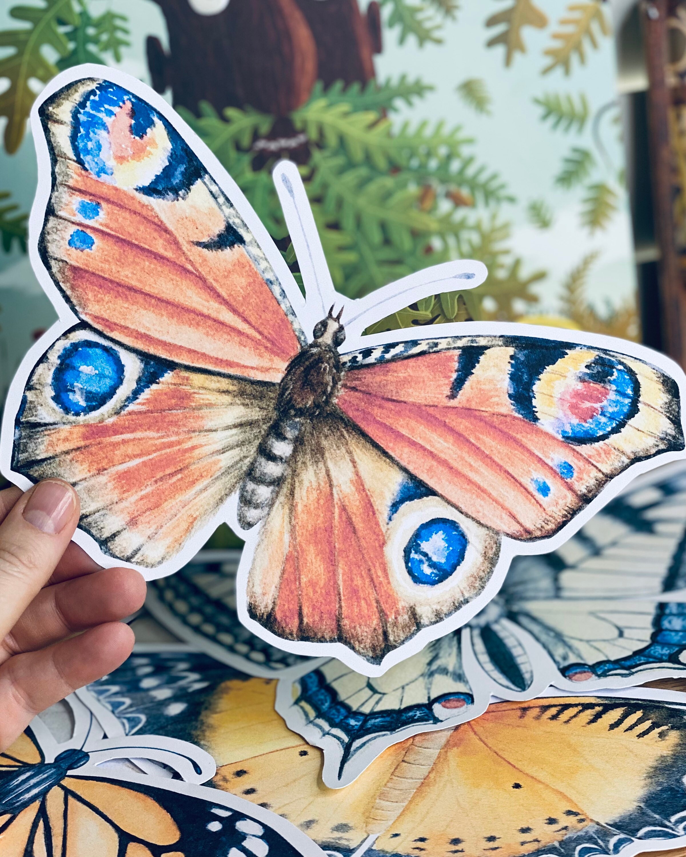 Large Butterfly Cut Outs Butterfly Wall Decor Printable | Etsy