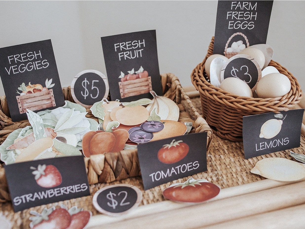 Farmers Market Dramatic Play Set | Dramatic Play Set | Pretend Play ...