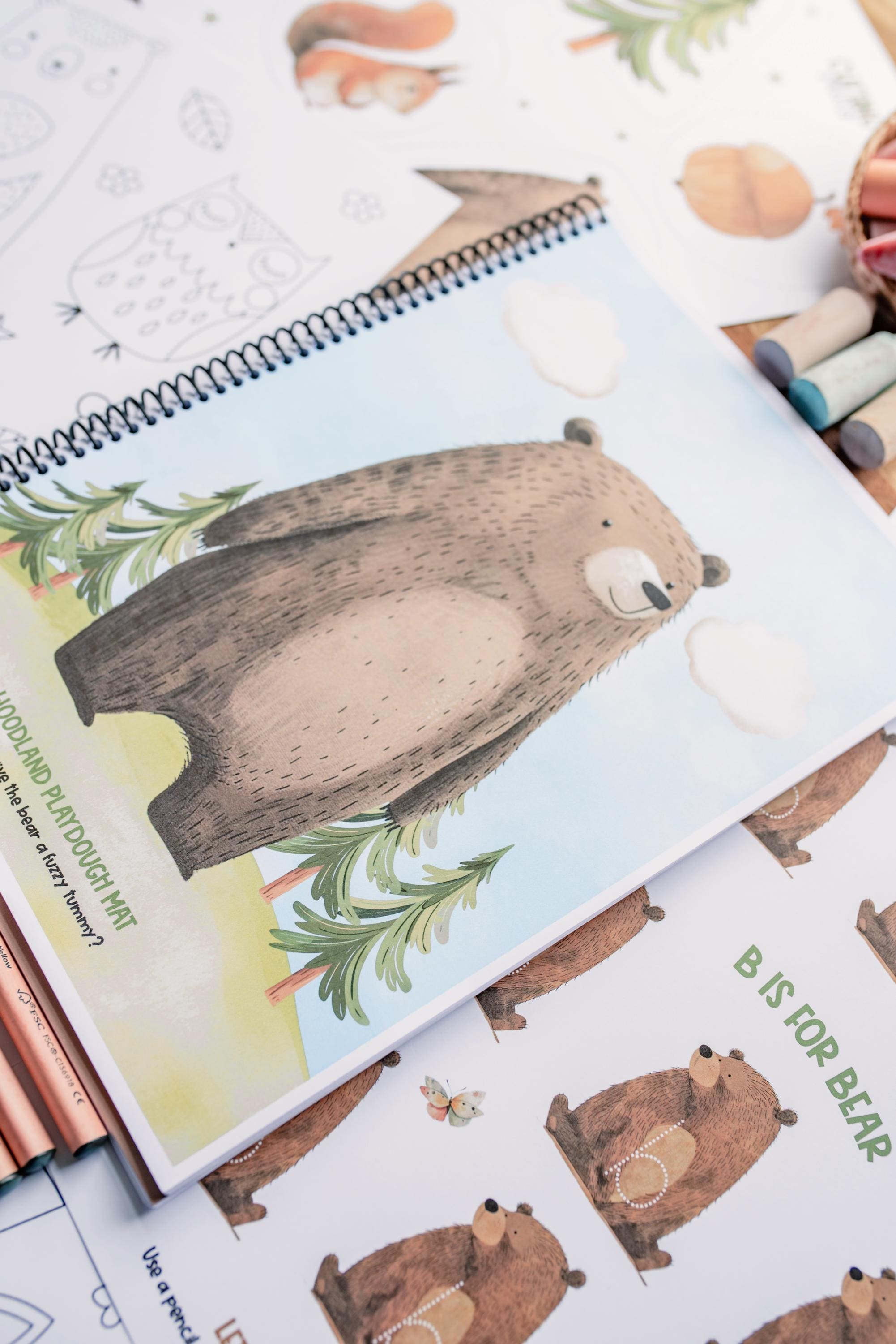 Woodland Animals Activity Pack for Kids, Homeschool Resources ...