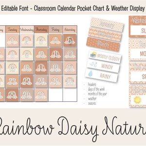RAINBOW DAISY NATURAL Bundle | Classroom Decor | Preschool | School ...