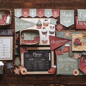 Christmas Bakery Dramatic Play Set Christmas Dramatic Play Set Pretend ...