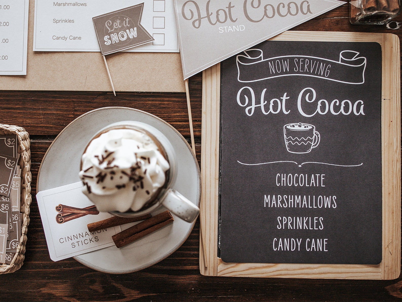 Hot Cocoa Stand Dramatic Play Set | Dramatic Play Set | Pretend Play ...