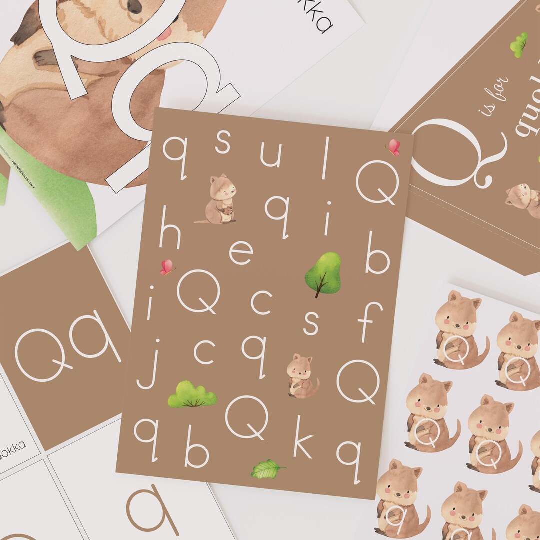 Alphabet Learning Pack | Q is for Quokka | Alphabet Learning ...