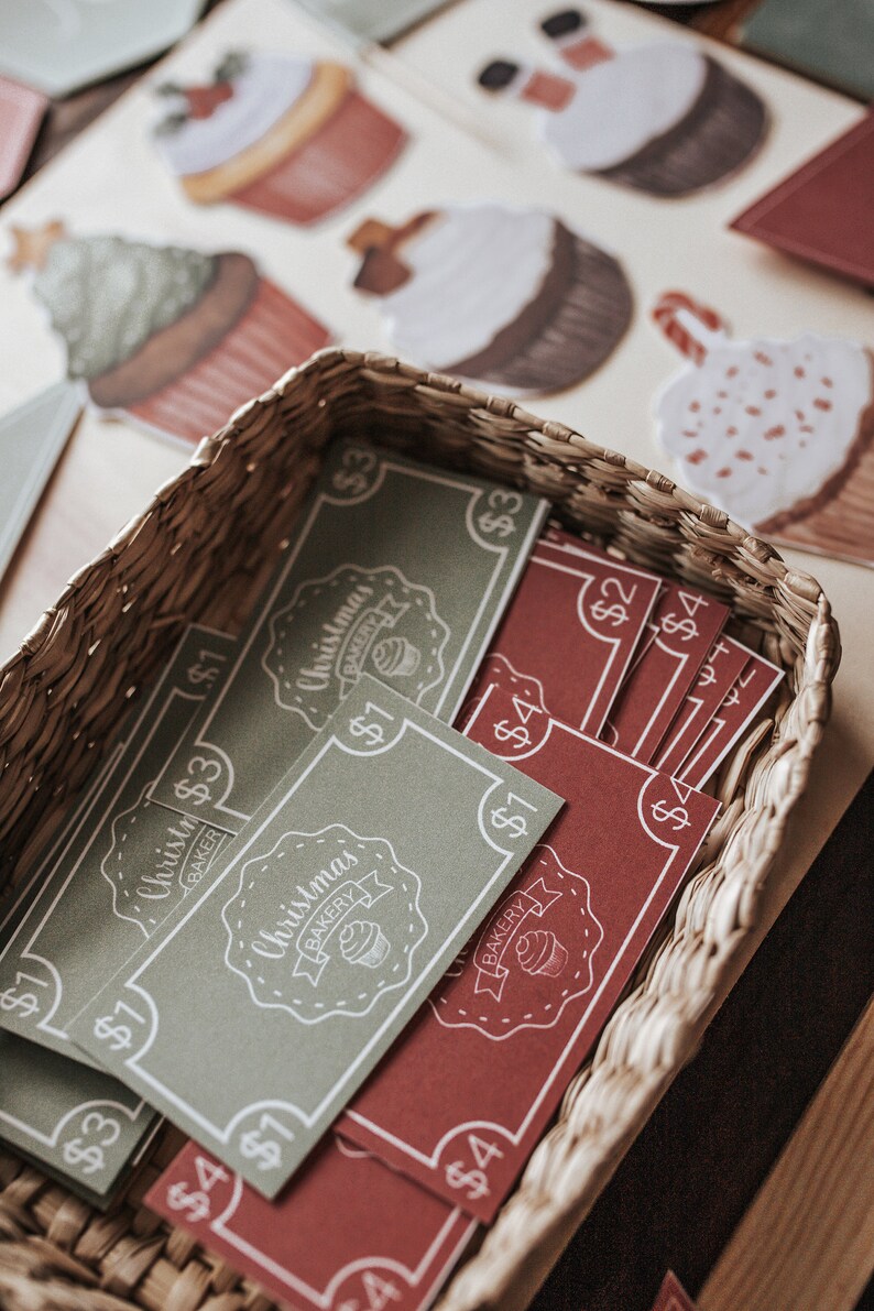 Christmas Bakery Dramatic Play Set Christmas Dramatic Play - Etsy