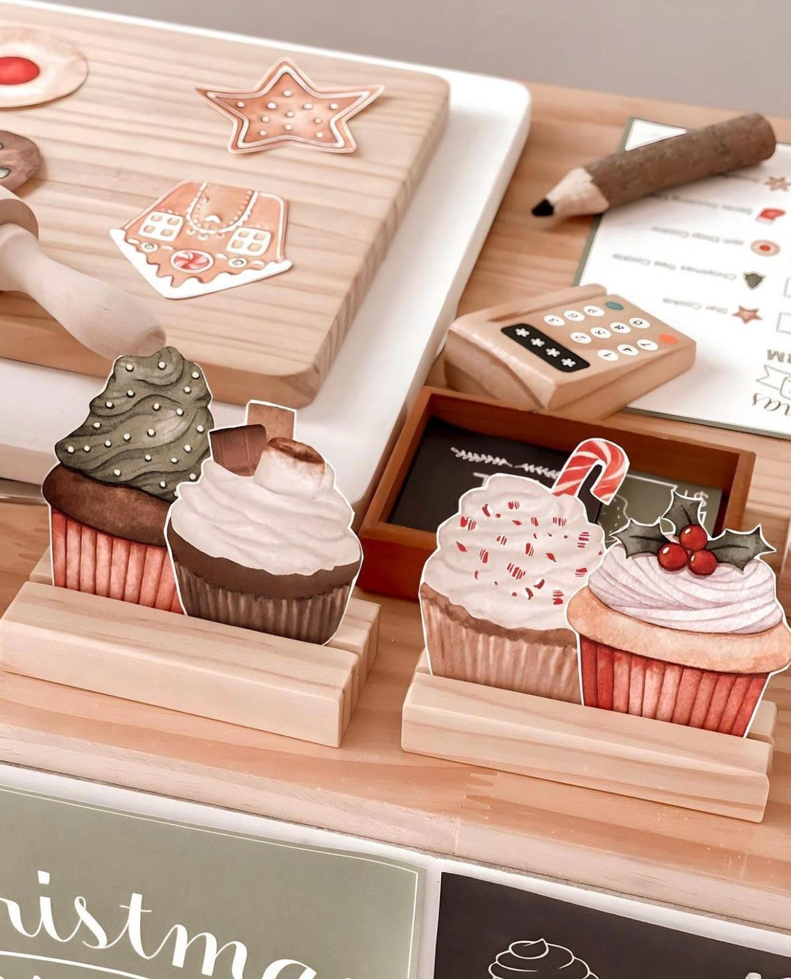 Christmas Bakery Dramatic Play Set for Kids Activities for Christmas ...