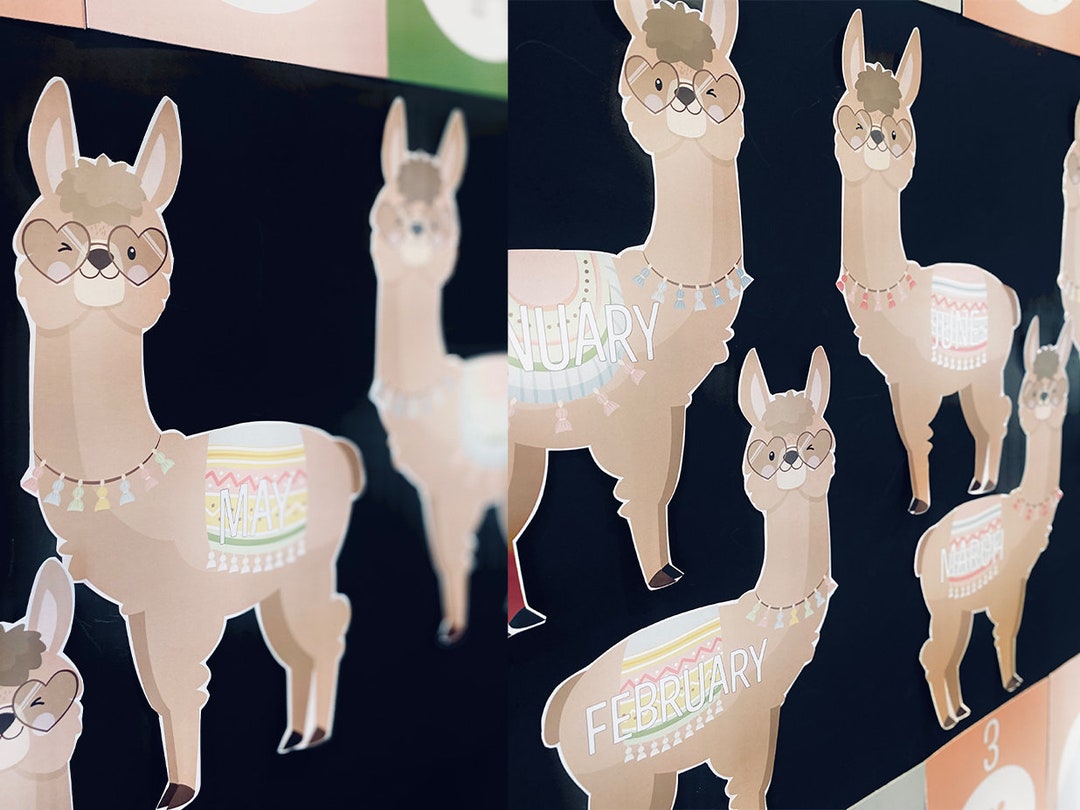 Drama Llama Birthday Display | Birthday Chart | Preschool | School ...