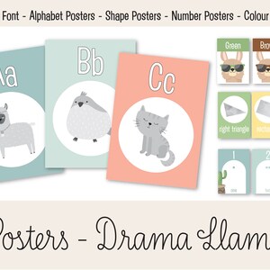 DRAMA LLAMA Classroom Bundle | School Decor | Llama Decor Classroom ...