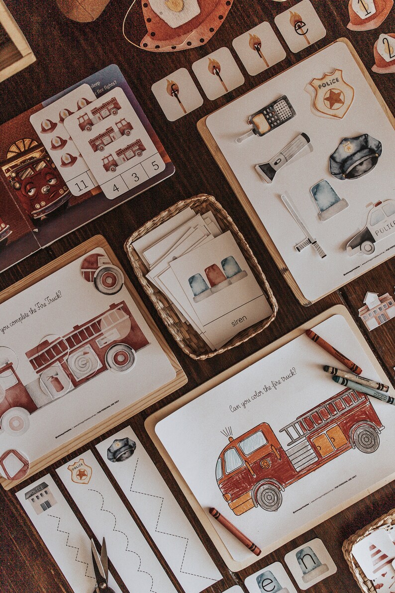 First Responders Morning Basket, Homeschool Resources, Morning Baskets ...