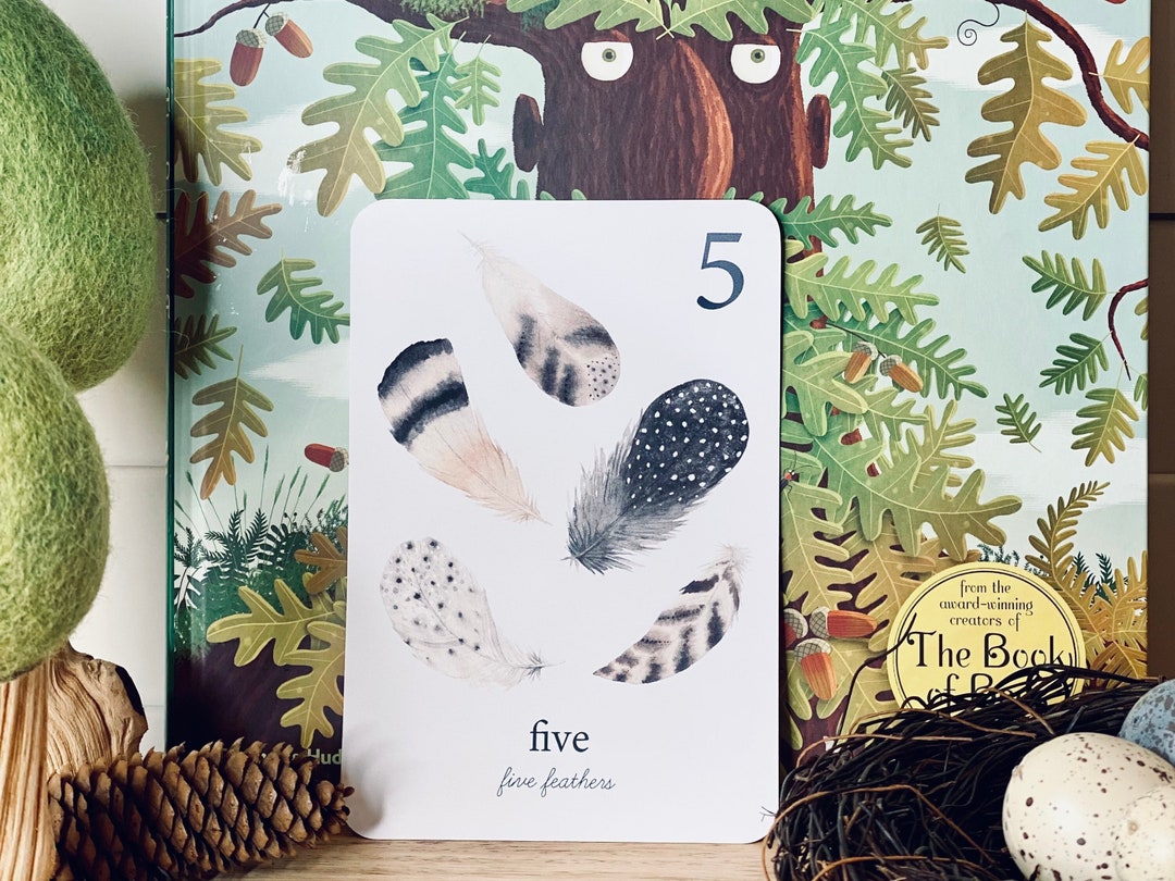 Nature Number Flashcards, Numbers 1-10 , Nature, Counting Flashcards ...