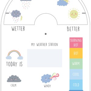 Weather Station Montessori Preschool Activities Children Weather Chart ...