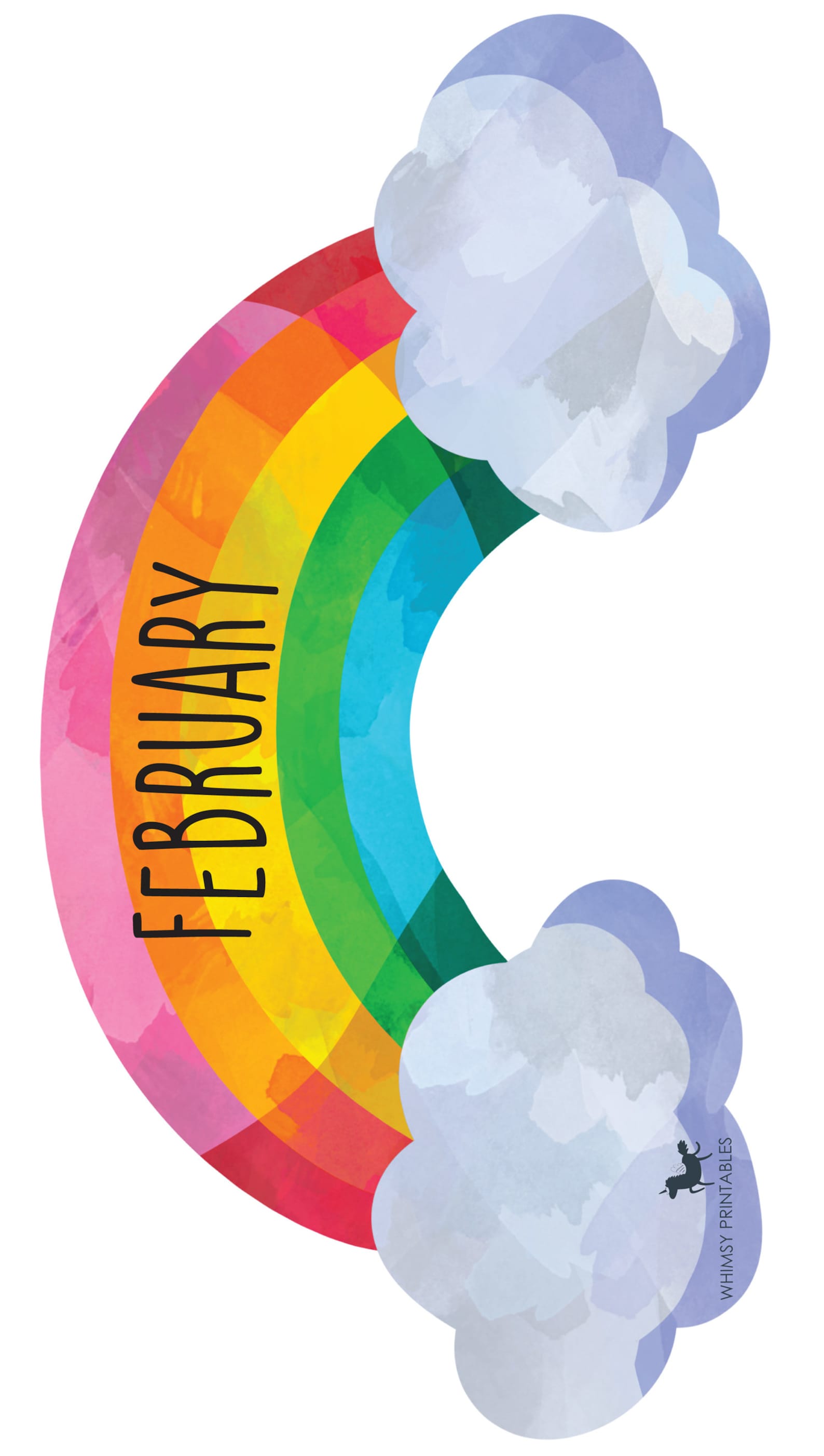 Rainbow Party Birthday Display Birthday Chart Rainbow - Etsy Australia