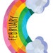 Rainbow Party Birthday Display Birthday Chart Rainbow - Etsy