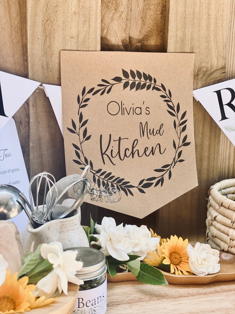 Mud Kitchen Playset | Mud Kitchen Printable Signs | Mud Kitchen ...