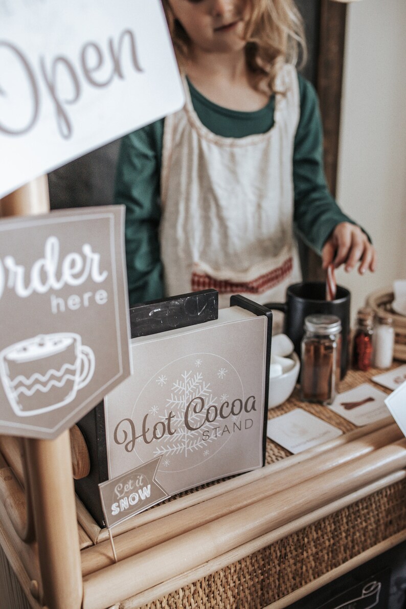 Hot Cocoa Stand Dramatic Play Set | Dramatic Play Set | Pretend Play ...