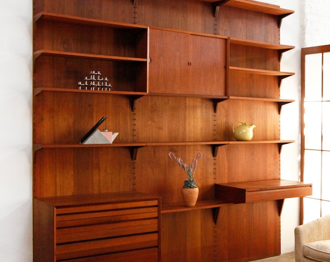 3 Bay Cado Wall Unit Danish Mid Century Modular System - Etsy