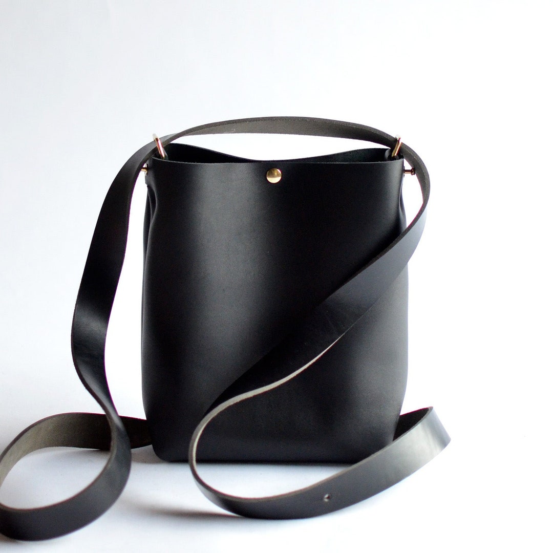 Mini Crossback (crossbody + Backpack) - Black Leather - Convertible ...