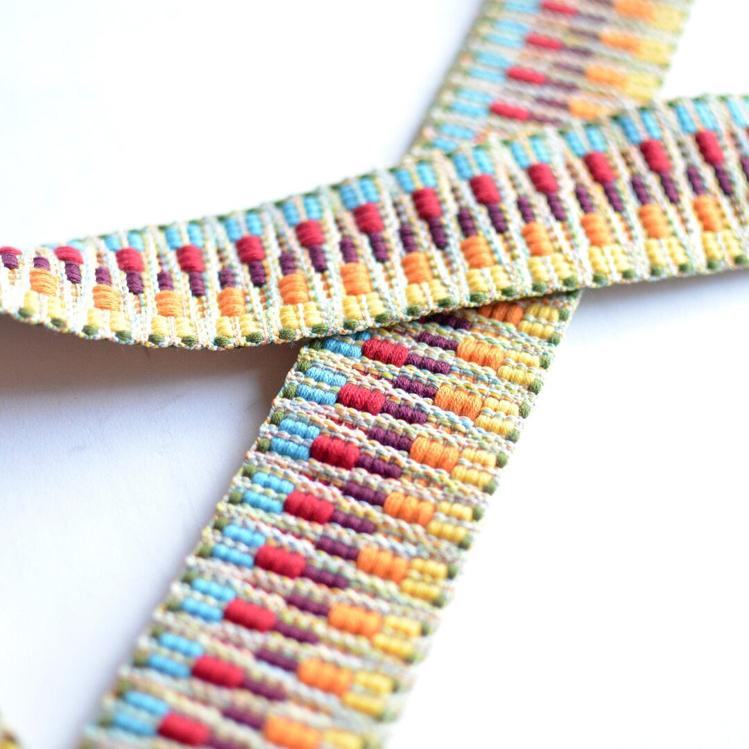 2 Rainbow Boho Removable Strap Brass Hardware Woven Soft Crossbody ...