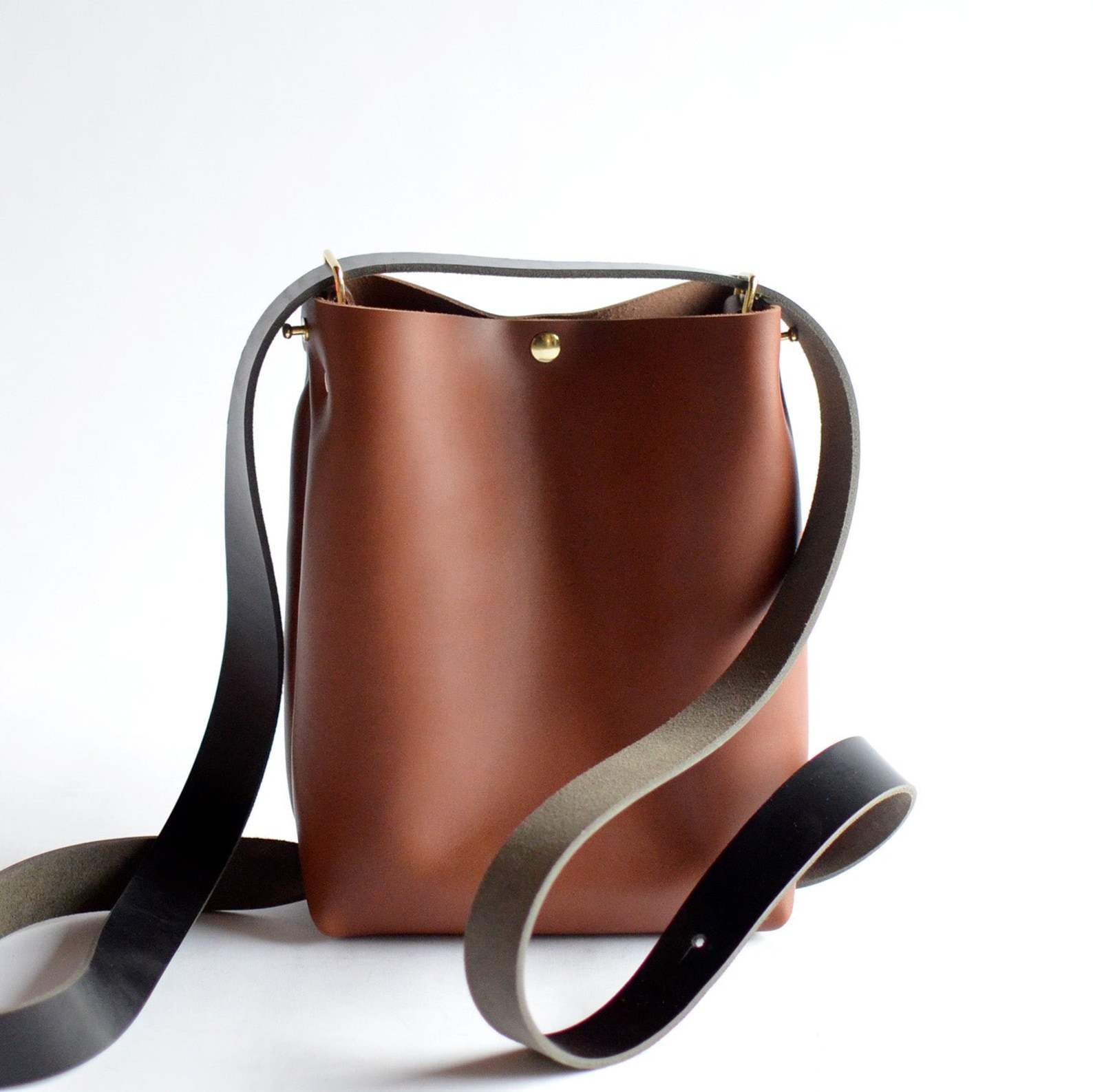 Mini Crossback crossbody Backpack Brown Leather - Etsy