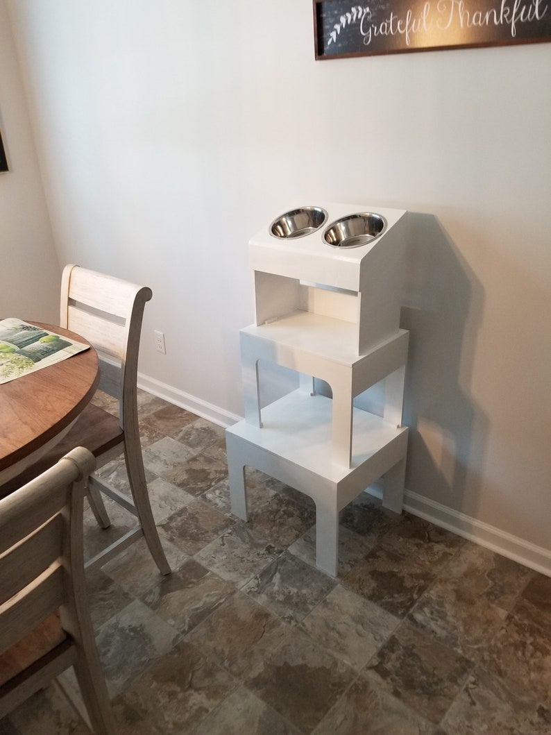 Elevated Feeding Table for Dogs, Can Make for Cats Too. - Etsy