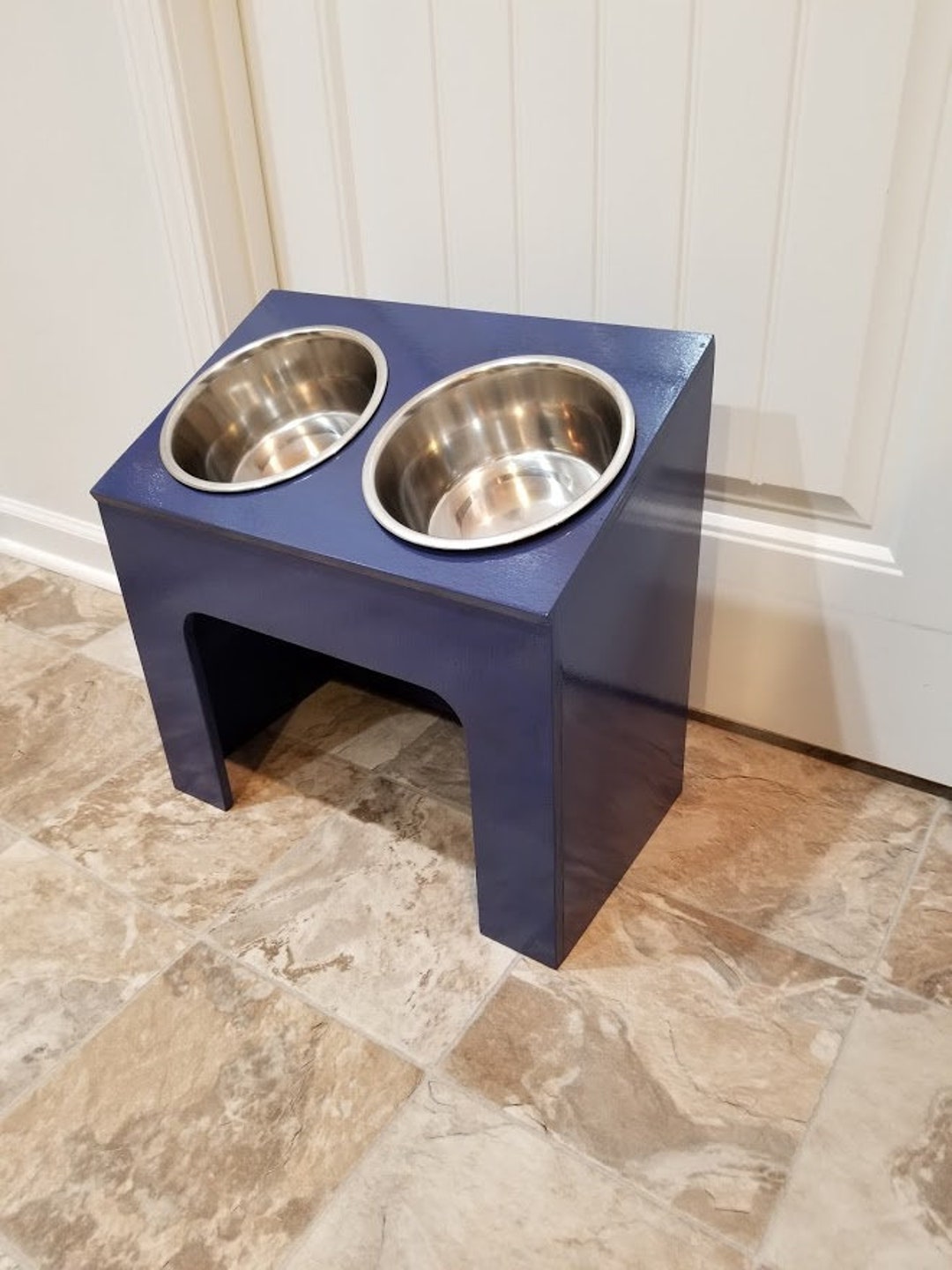 Custom Elevated Small Dog Table - Etsy