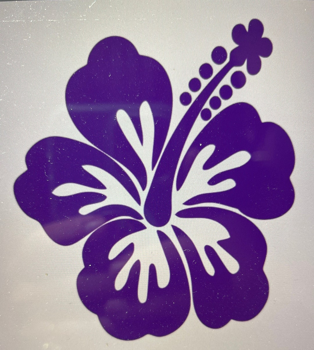 Hibiscus Flower Decals - Etsy