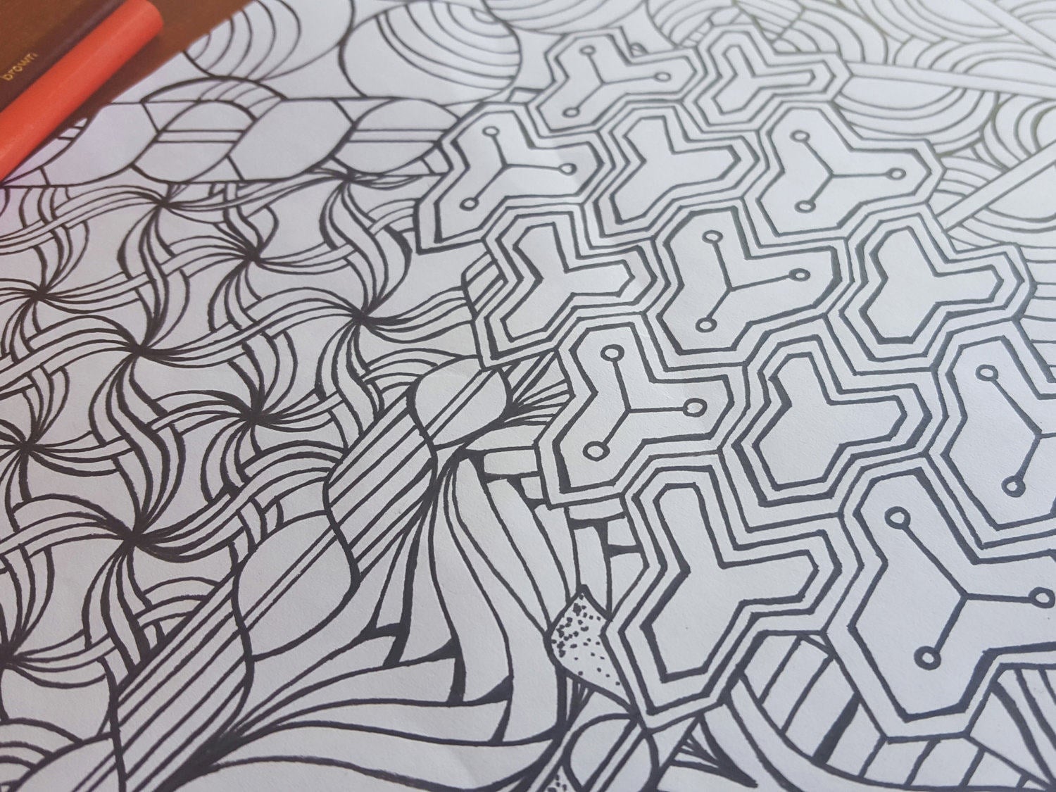 Detailed Adult Coloring Page Detailed Coloring Page Printable Coloring ...